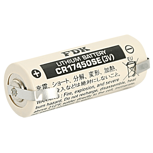 FDK - CR17450SE-T1 - 3V/2500mAh Lithium Battery with Solder Tabs – BBM ...