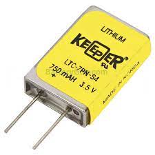 Keeper LTC-7PN-S4 Battery by Eagle Picher, Lithium 3V/750mAh 2 Pin ...