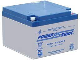 PS-12260 B Battery, Powersonic 12V/26AH with M5 Insert Posts – BBM Battery